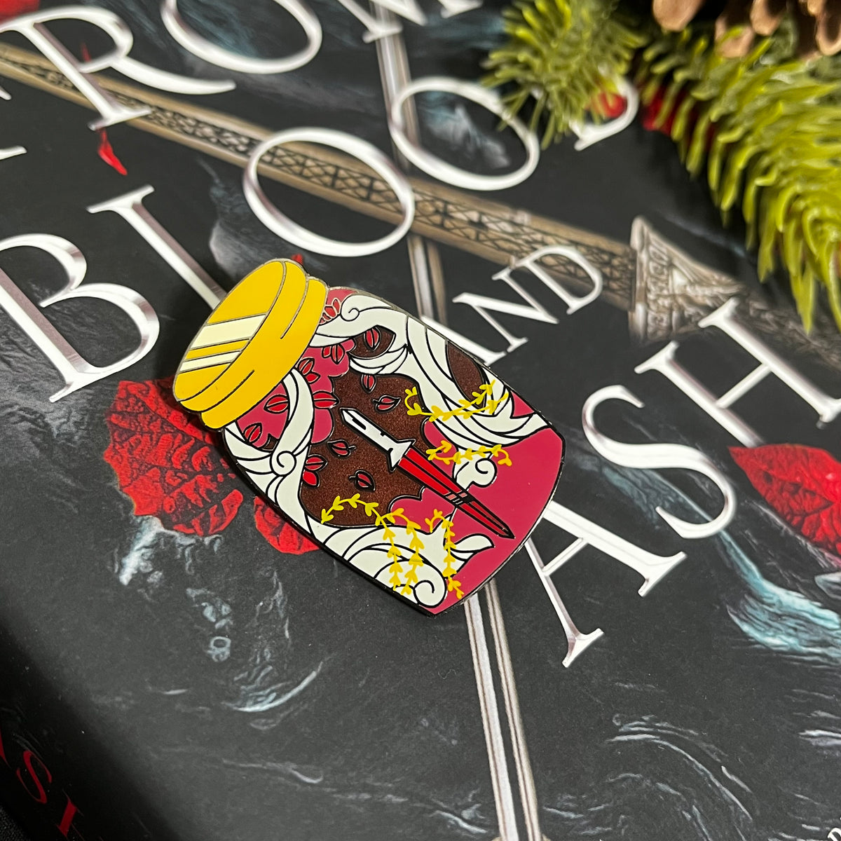 From Blood and Ash inspired enamel pin – Pine and Ash